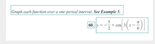 Solved Graph each function over a one-period interval. See | Chegg.com