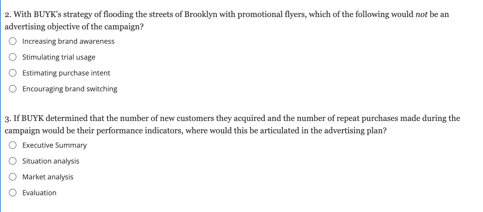 Solved BUYK was an ultra-fast delivery service that launched | Chegg.com