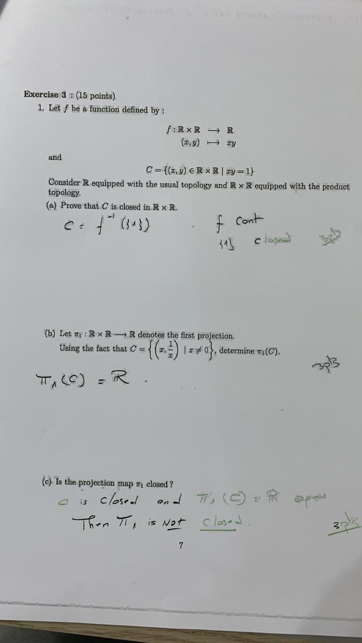 Solved Exercise 3: (15 points) 1. Let f be a function | Chegg.com