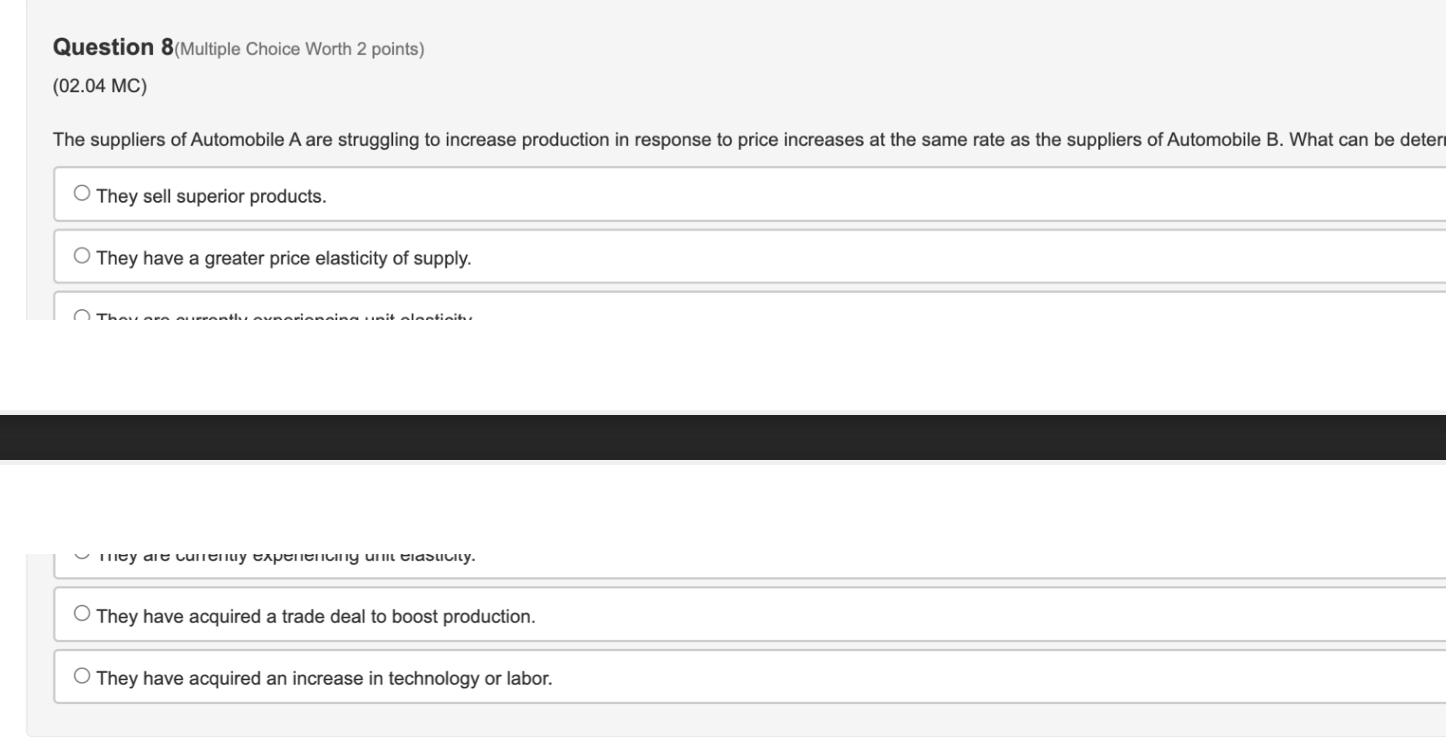 Solved Question 1(Multiple Choice Worth 2 points) (02.01 MC) | Chegg.com