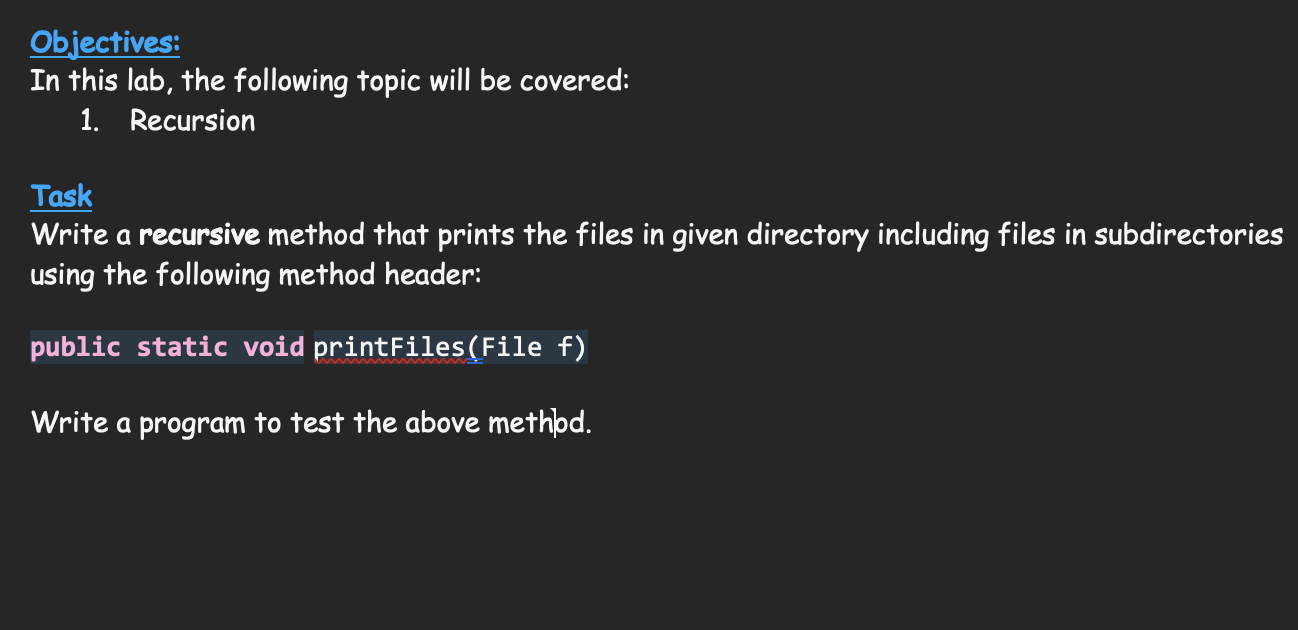 Solved Objectives: In this lab, the following topic will be | Chegg.com