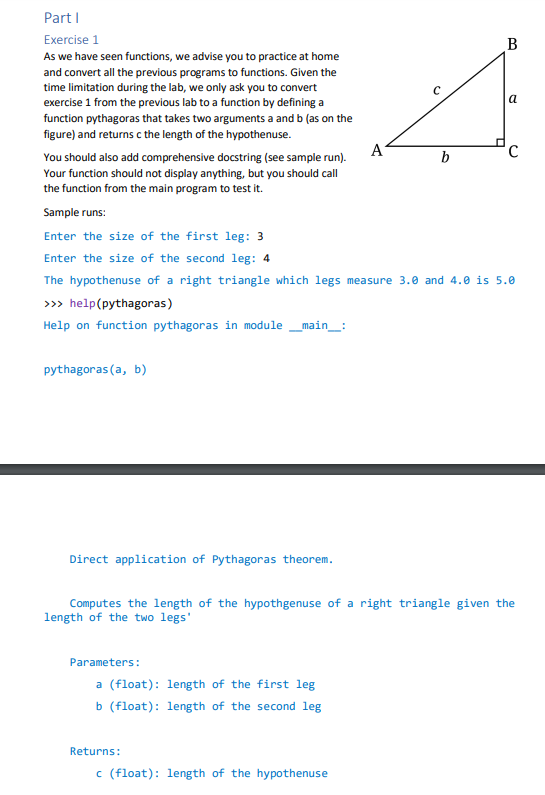 Solved Part I Exercise 1 As we have seen functions, we | Chegg.com