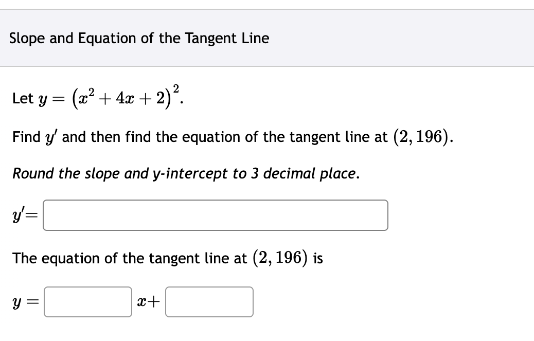 Solved Equation of Tangent Line Let f(x)=4x2−3x+4 Find f′(4) | Chegg.com