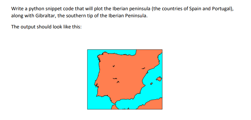 Write a python snippet code that will plot the | Chegg.com