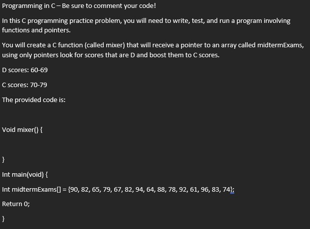 Solved please include comments so I know what I'm doing | Chegg.com