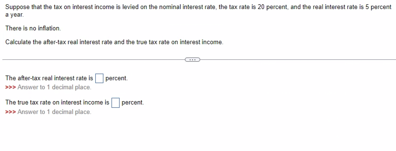 Solved Suppose that the tax on interest income is levied on | Chegg.com
