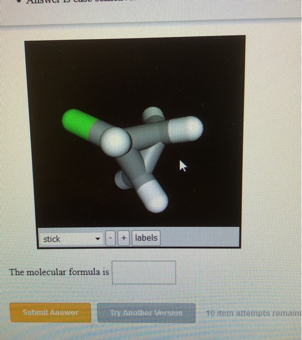 Solved Comvent the following molecular model into a | Chegg.com