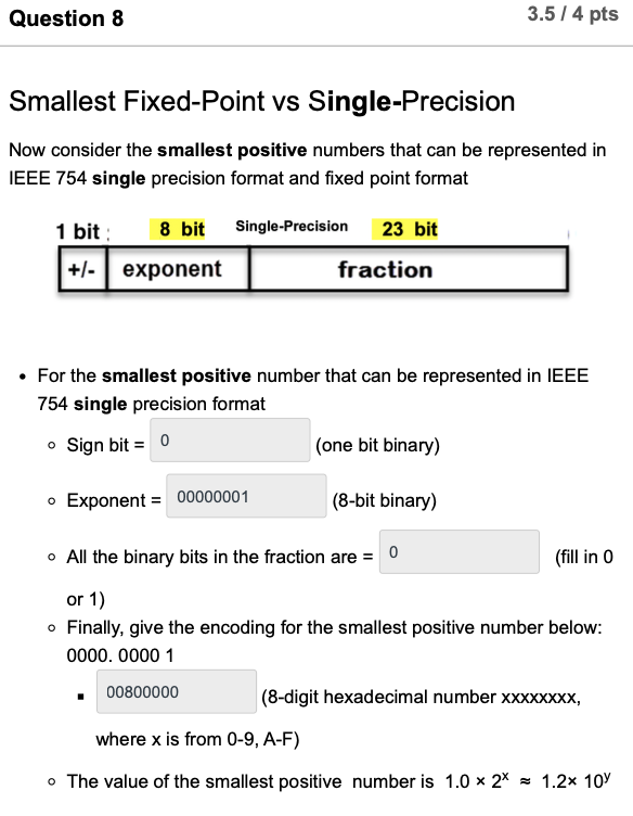 Solved Smallest Fixed-Point vs Single-Precision Now consider | Chegg.com