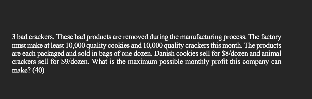 For each problem: a. Define the decision variables | Chegg.com