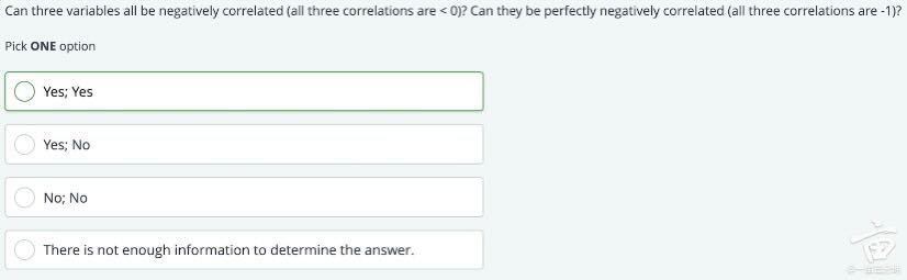 Solved Can three variables all be negatively correlated (all | Chegg.com