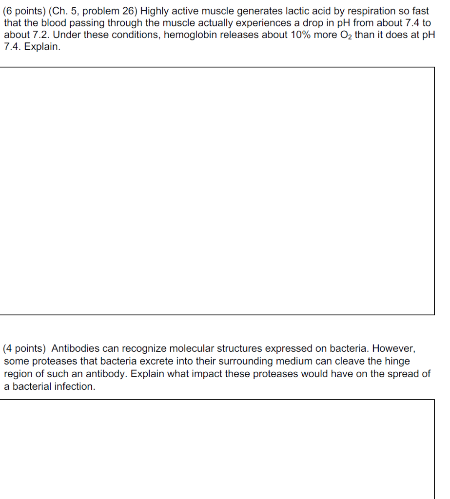 Solved (6 points) (Ch. 5, problem 26) Highly active muscle | Chegg.com