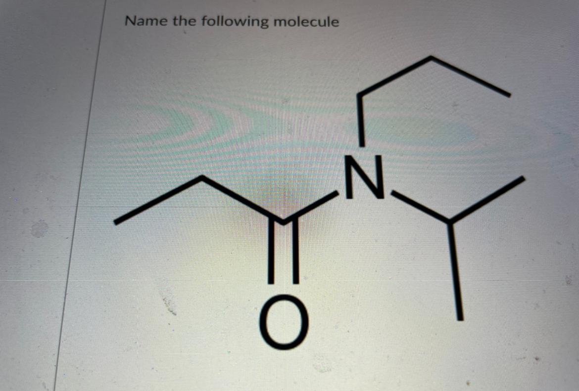 Solved Please name the following molecule Edit View Insert | Chegg.com