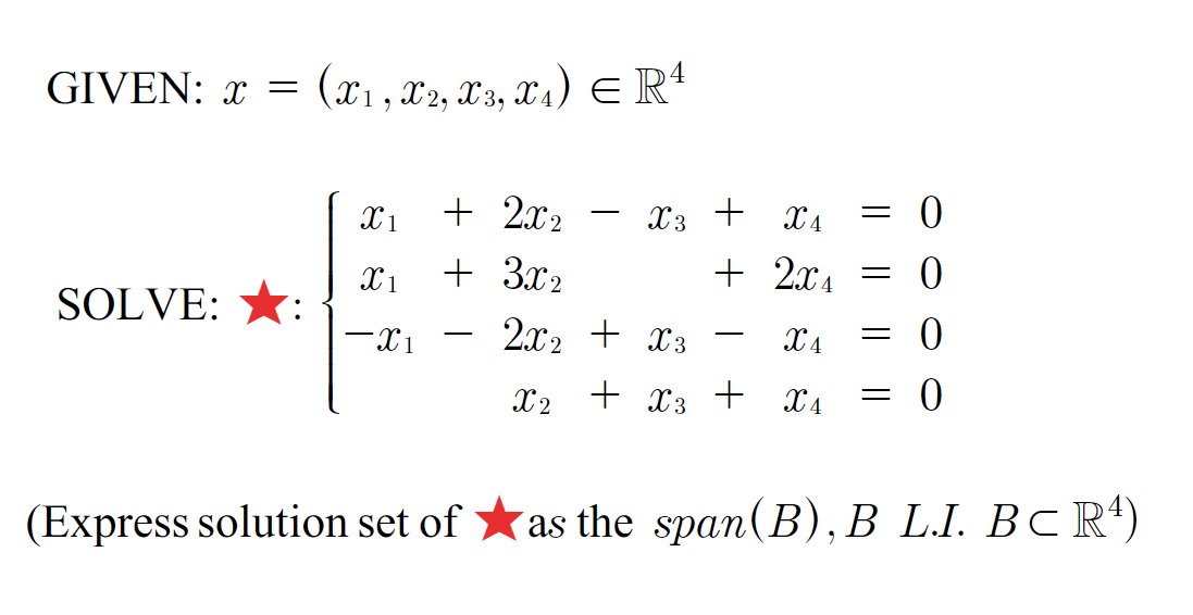 Solved GIVEN: x=(x1,x2,x3,x4)∈R4 SOLVE: | Chegg.com