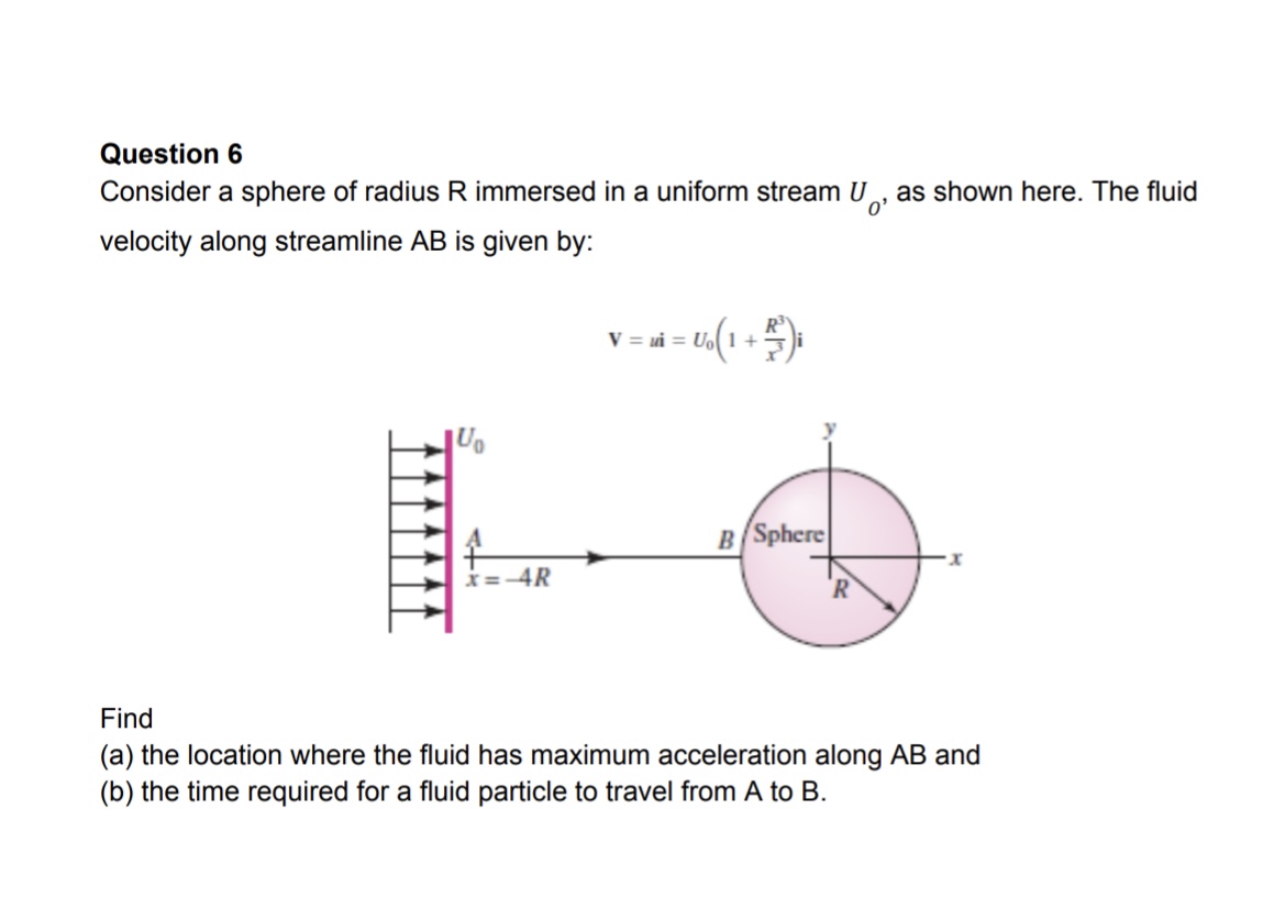 Solved Question 6 Consider a sphere of radius R immersed in | Chegg.com