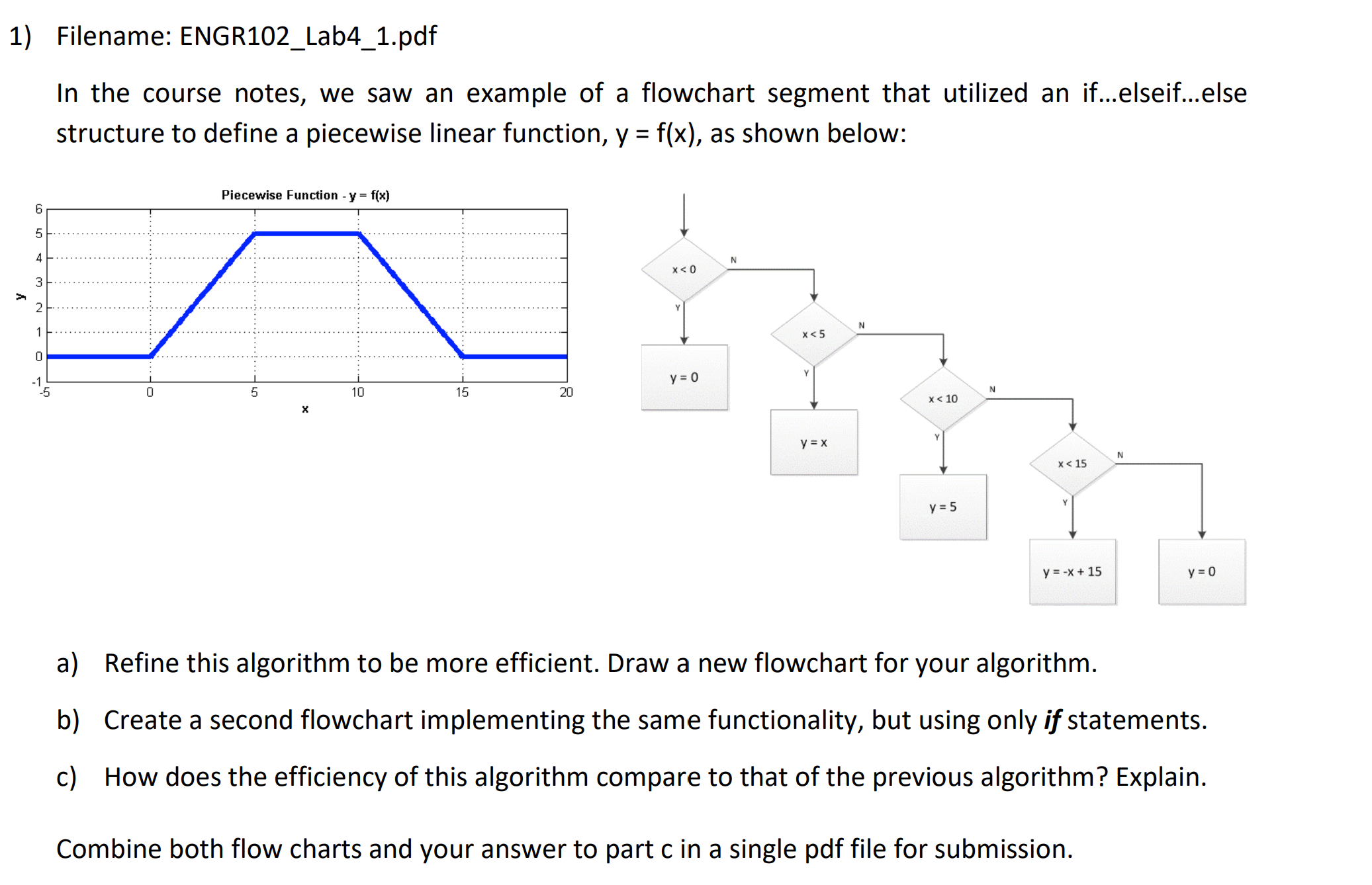 Solved 1) Filename: ENGR102_Lab4_1.pdf In the course notes, | Chegg.com