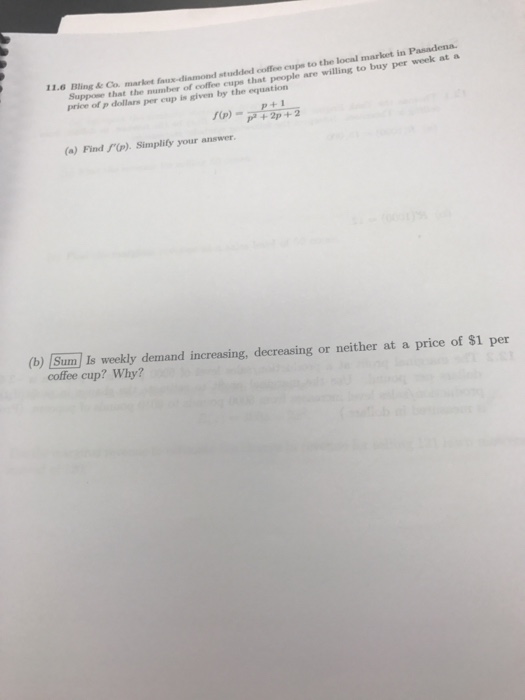 Solved Bling & Co. market faux diamond studded coffee cups | Chegg.com