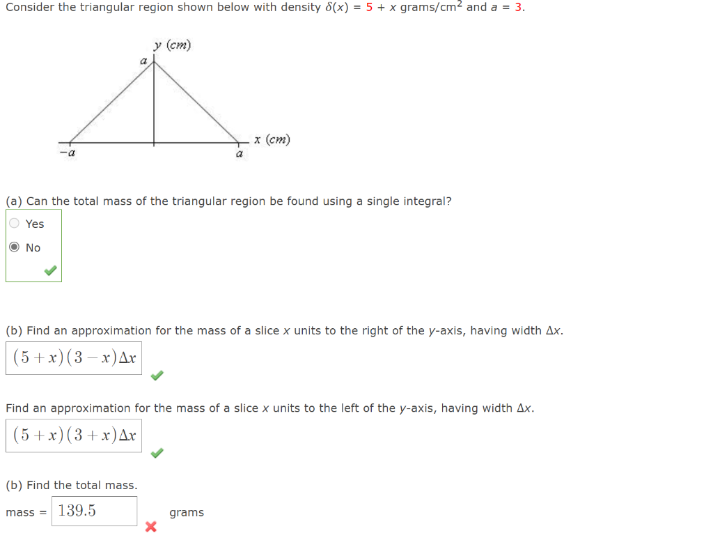 Solved Consider the triangular region shown below with | Chegg.com