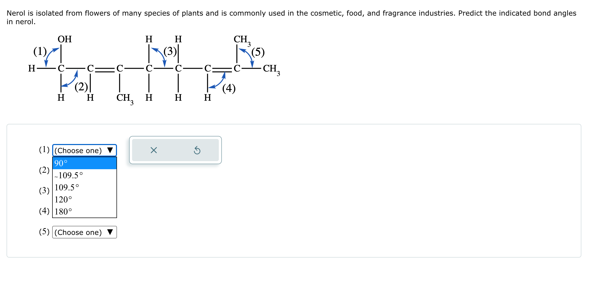 Solved Nerol is isolated from flowers of many species of | Chegg.com