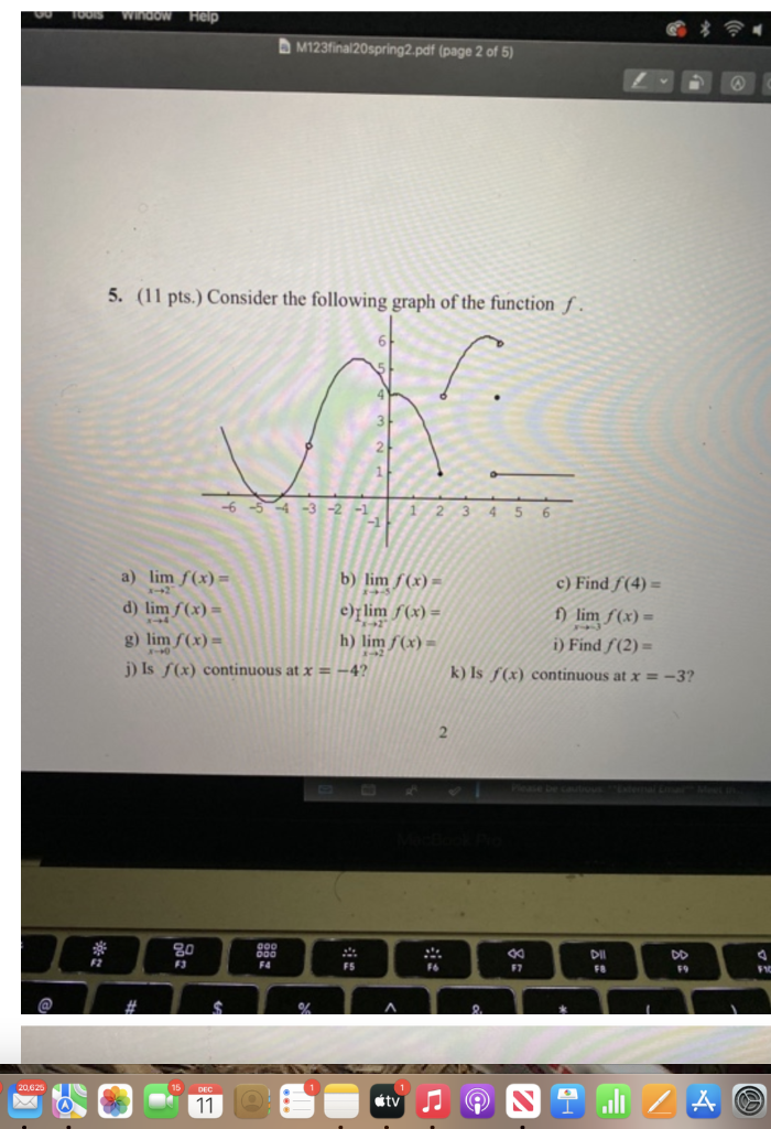 Solved 5. (11pts.) Consider the following graph of the | Chegg.com Solved 5. (11pts.) Consider the following graph of the | Chegg.com