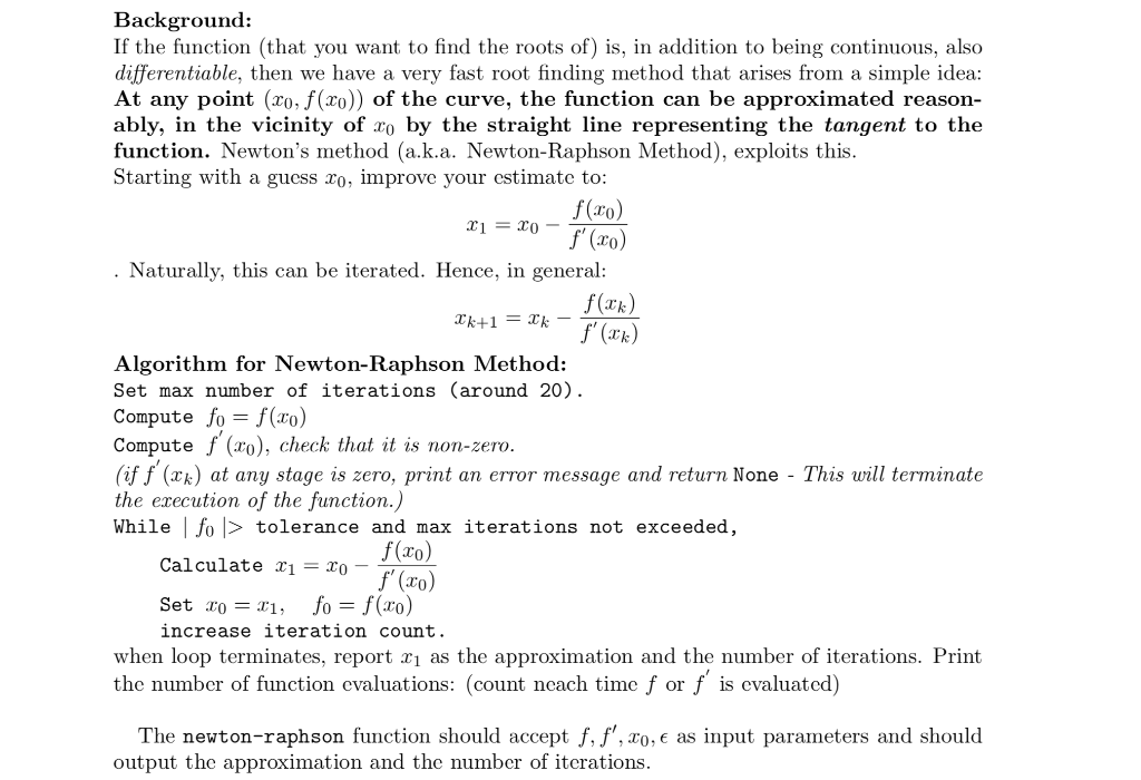Solved Background: If the function (that you want to find | Chegg.com