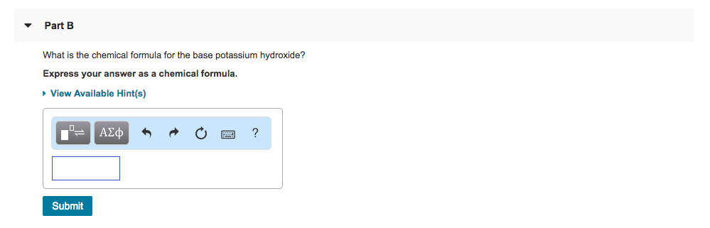 What Is the Chemical Formula for the Base Cesium Hydroxide
