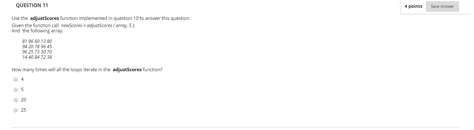 Solved QUESTION 10 Below is an incomplete implementation of | Chegg.com
