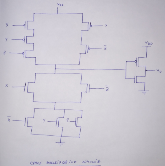 VOD X B X Y DP 2 Z х 2 X cmos realization circuit | Chegg.com