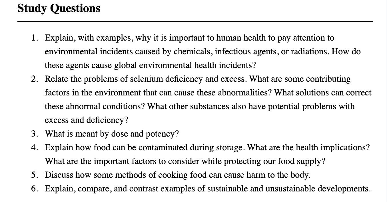 Solved 1. Explain, with examples, why it is important to | Chegg.com