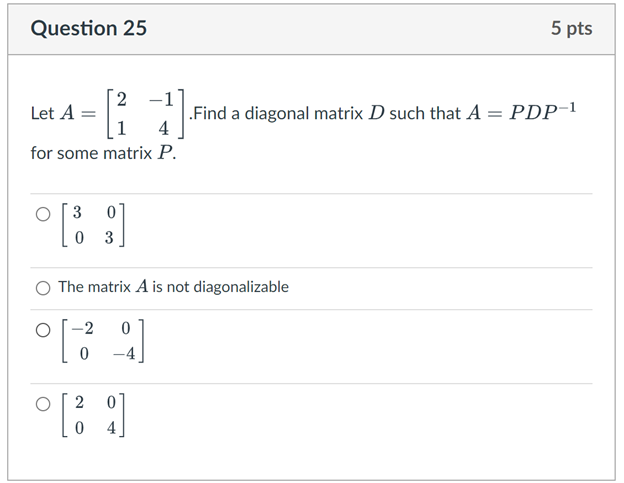Solved Let A=[7224]. Find an orthogonal matrix P | Chegg.com
