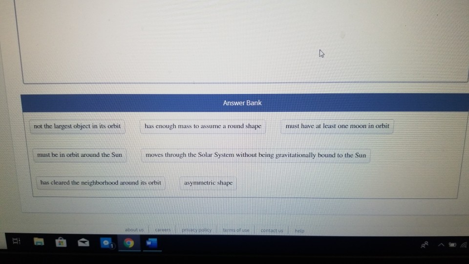 Solved of 13 > Determine whether the following descriptions | Chegg.com
