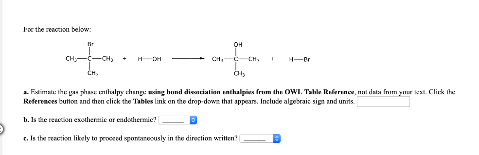 Solved For The Reaction Below Aestimate The Gas Phase