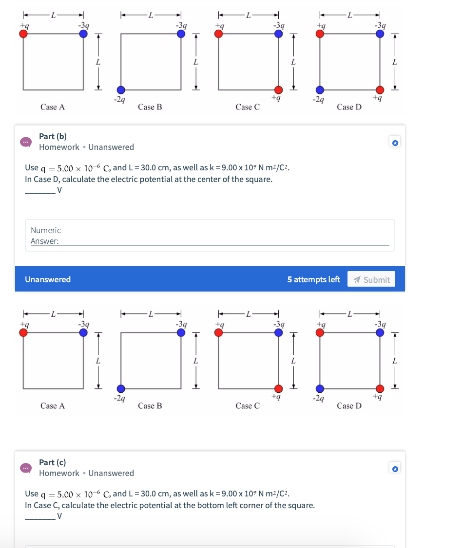 Solved - L- 1 ! -L- 7 -39 -39 -29 to + to Case A Case B Case | Chegg.com