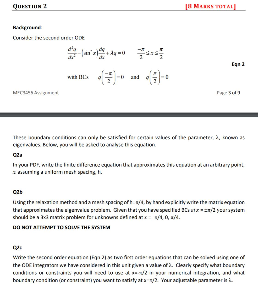 first order condition constraint