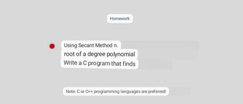 Solved Using Secant Method n. root of a degree | Chegg.com