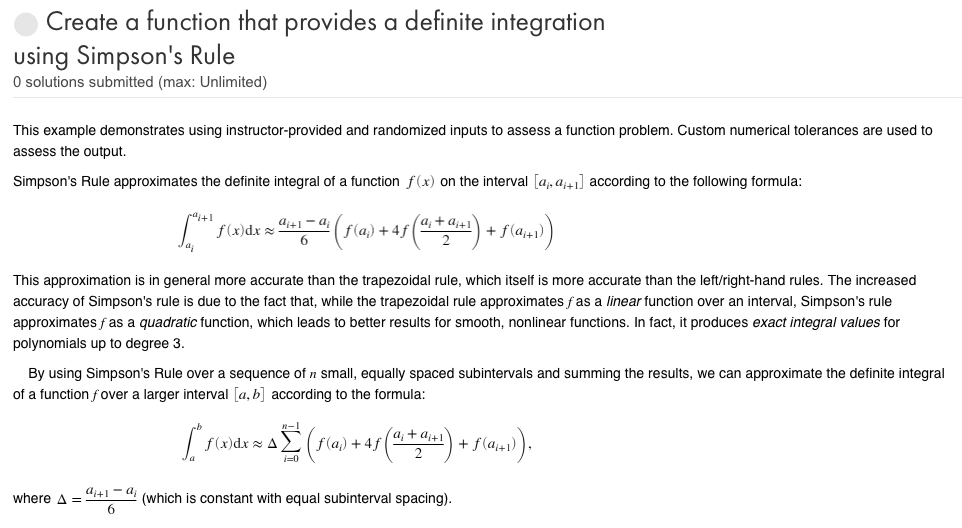 Create a function that provides a definite | Chegg.com