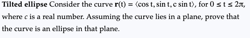 Solved Tilted ellipse Consider the curve | Chegg.com