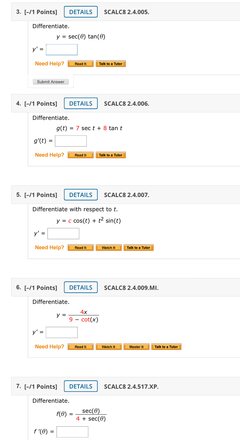 Solved 3. [-/1 Points] DETAILS SCALC8 2.4.005. | Chegg.com