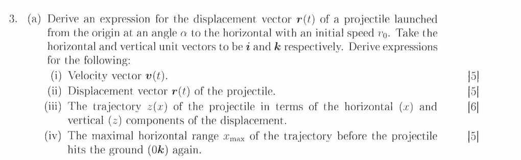 Solved (a) ﻿Derive an ﻿expression for the displacement | Chegg.com