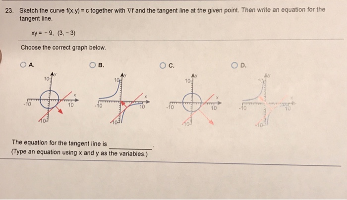 Solved 23. Sketch the curve f(x.y) c together with Vf and | Chegg.com