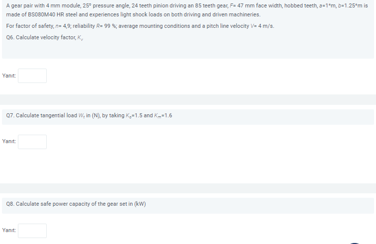 Solved A gear pair with 4 mm module, 25∘ pressure angle, 24 | Chegg.com