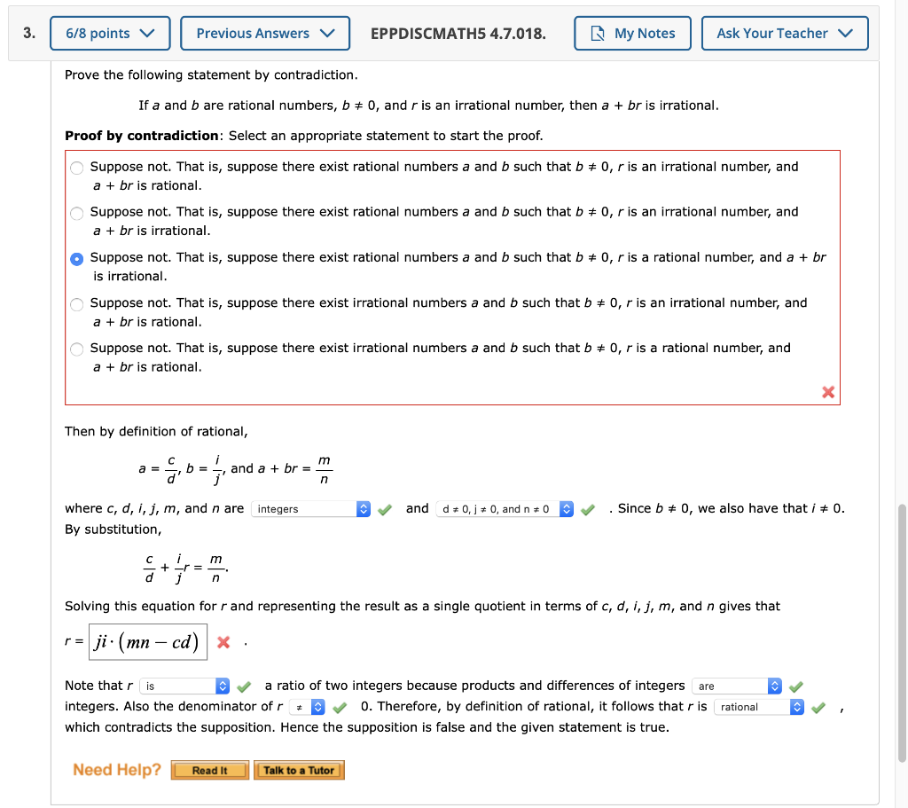 Solved 6/8 points v Previous Answers DISCMATH5 4.7.018. My | Chegg.com