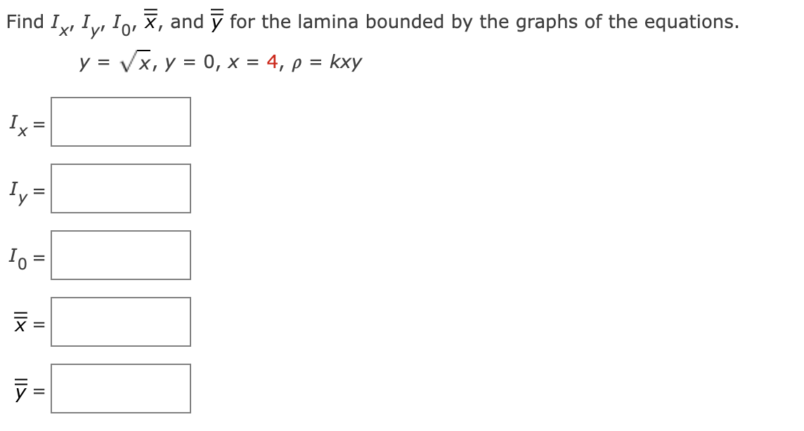 Solved Find Ix'Iy'I0'bar (x‾), ﻿and ?bar (?bar (y)) ﻿for the | Chegg.com