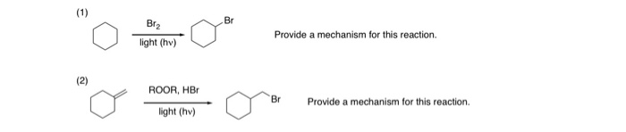 Solved Provide a mechanism for this reaction. ROOR, HBO | Chegg.com