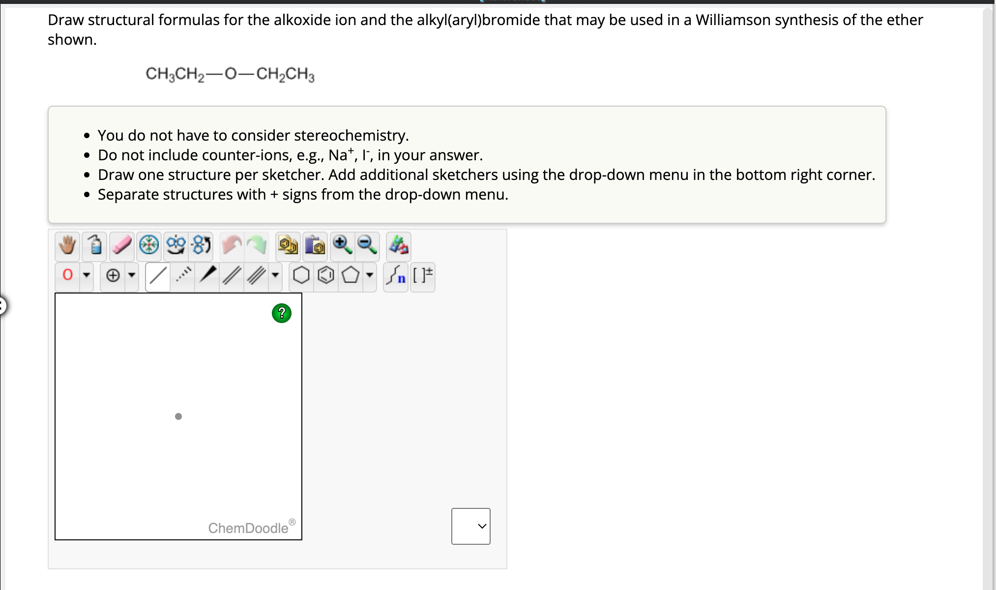 Solved Draw structural formulas for the alkoxide ion and the | Chegg.com