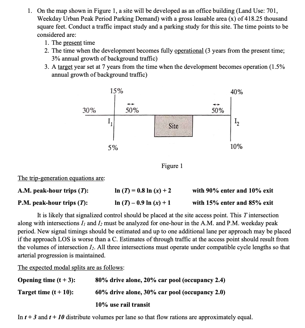Solved 1. On the map shown in Figure 1, a site will be | Chegg.com
