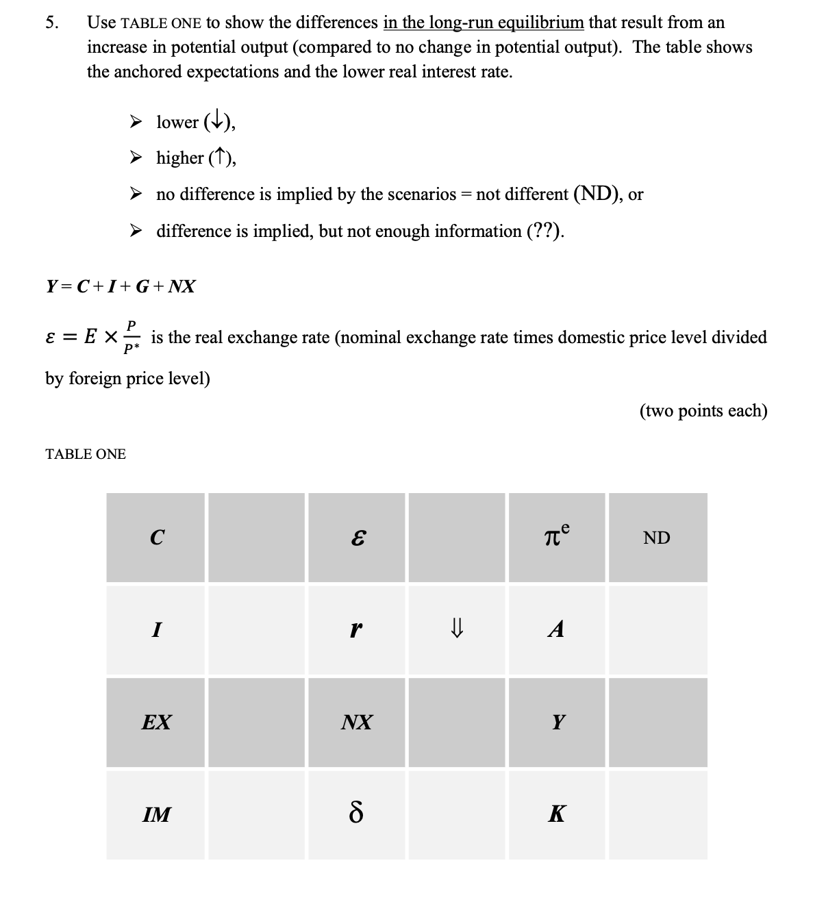 Solved EXAMPLE of the answer i need:EX: UP, | Chegg.com