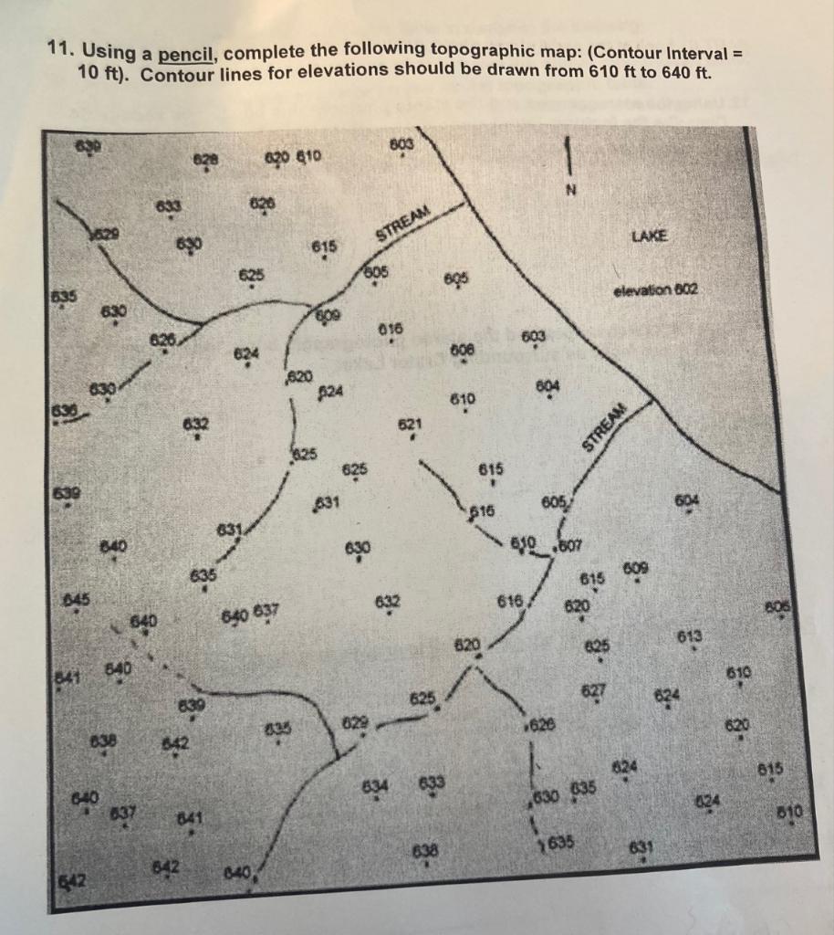 Solved 11. Using a pencil, complete the following | Chegg.com