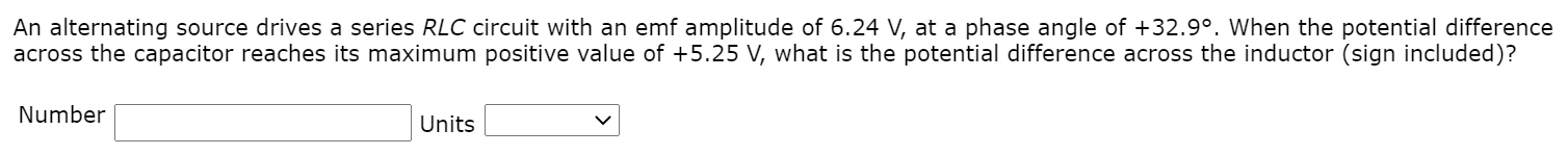 Solved An alternating source drives a series RLC circuit | Chegg.com