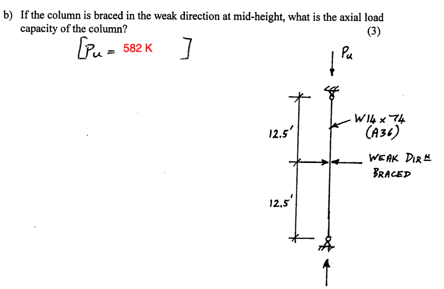 Solved 2. A W14x74 wide flange section (A36 steel) is used | Chegg.com