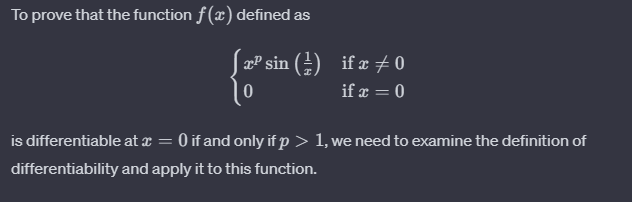 Solved To prove that the function f(x) ﻿defined | Chegg.com